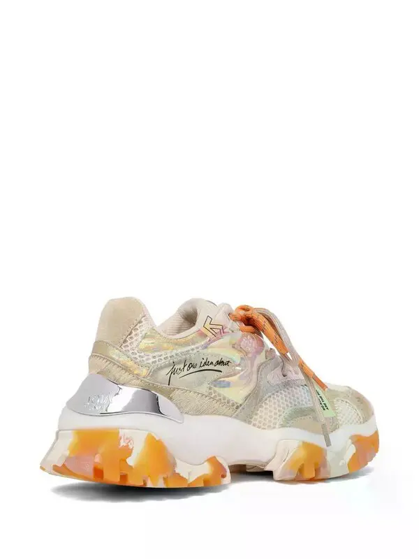 JOIA PARIS Clash Metallic-effect Sneakers