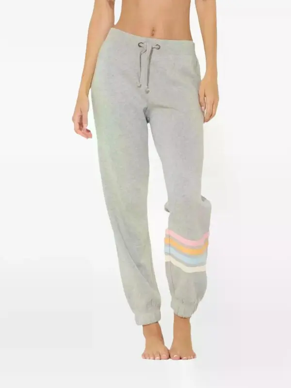 OCEAN DRIVE Stripe-detail Fleece Track Pants