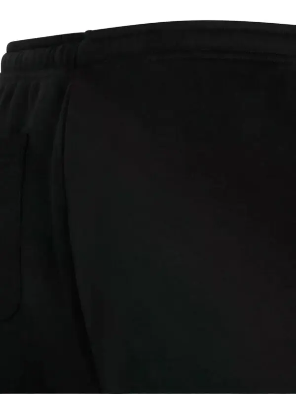 DOUUOD Logo-print Raw-edge Shorts