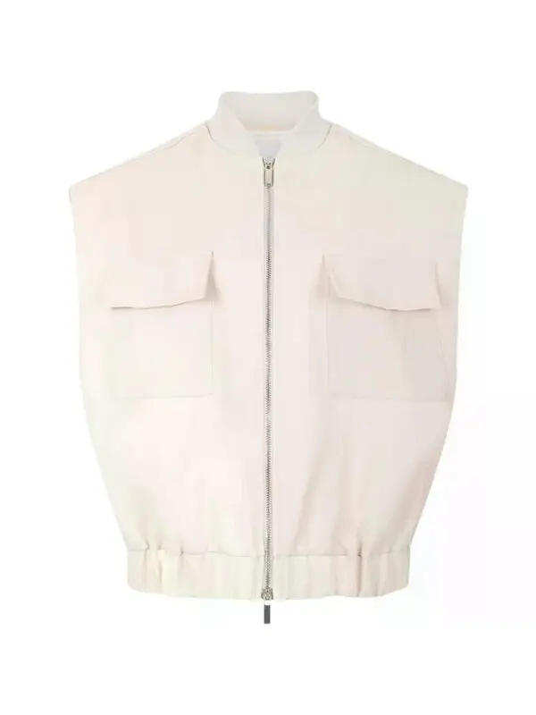 NINE:INTHE:MORNING Sleeveless Zip-up Jacket