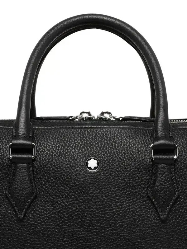 Montblanc Grained Leather Briefcase - Black