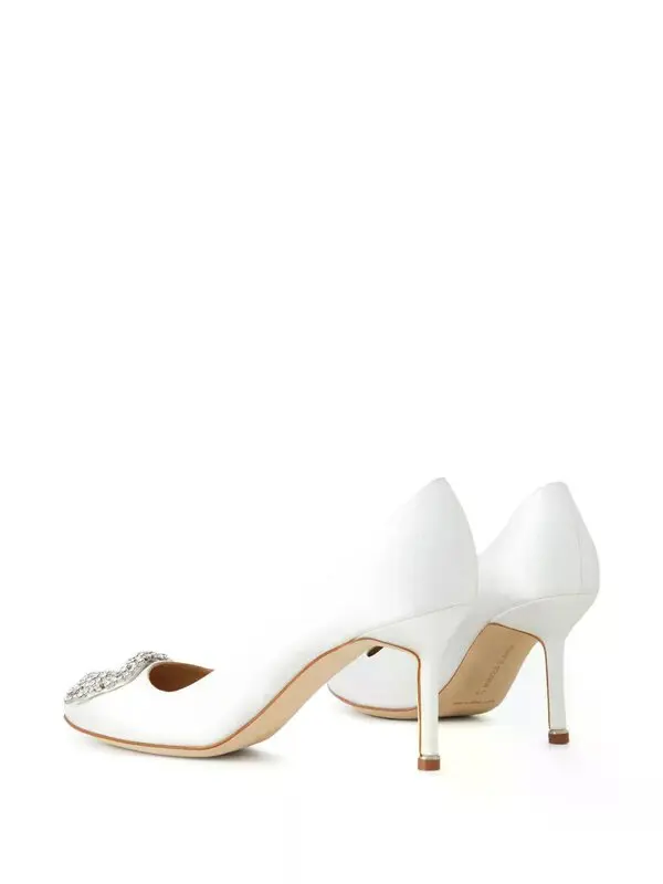 Manolo Blahnik Hangisi 70 Crystal-buckle Pumps