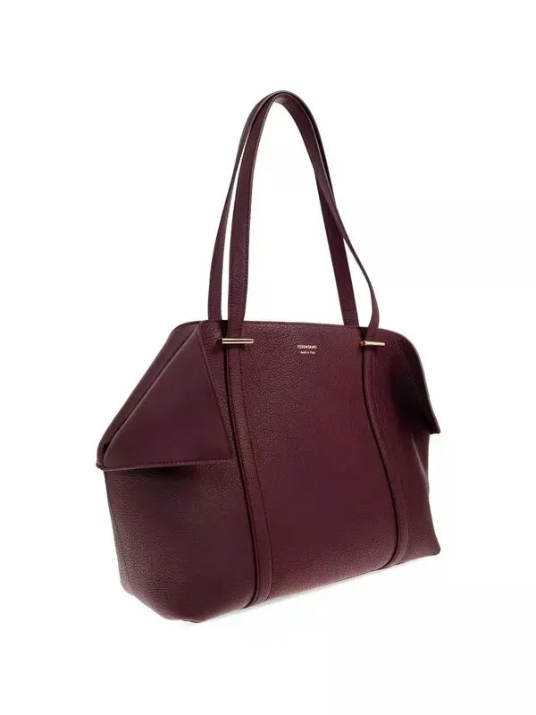 FERRAGAMO Grainy Leather Tote Bag
