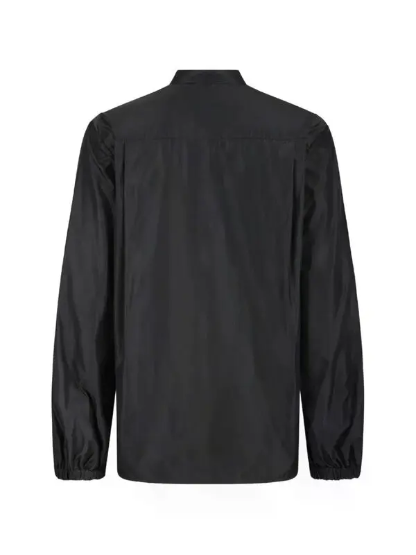 DOUUOD Band-collar High-low Shirt