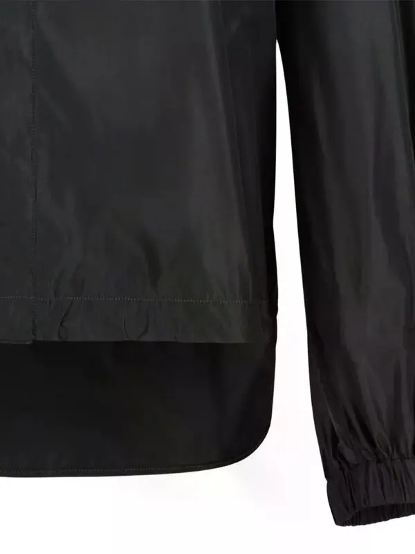 DOUUOD Band-collar High-low Shirt
