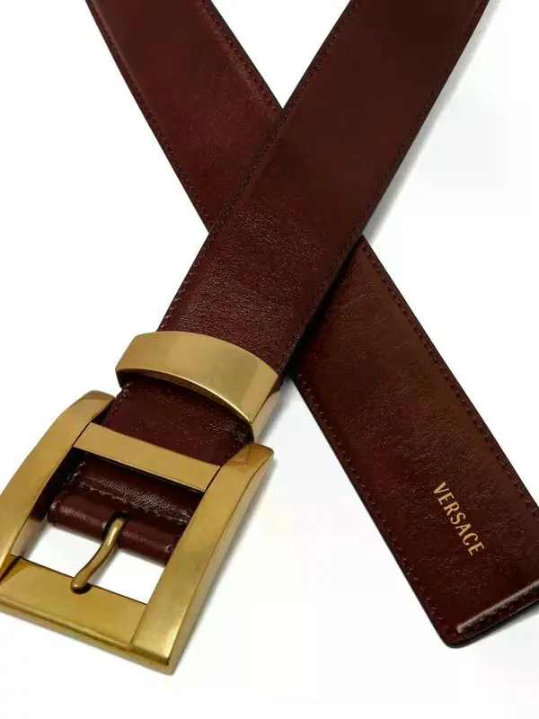 Versace Logo-print Buckle Belt