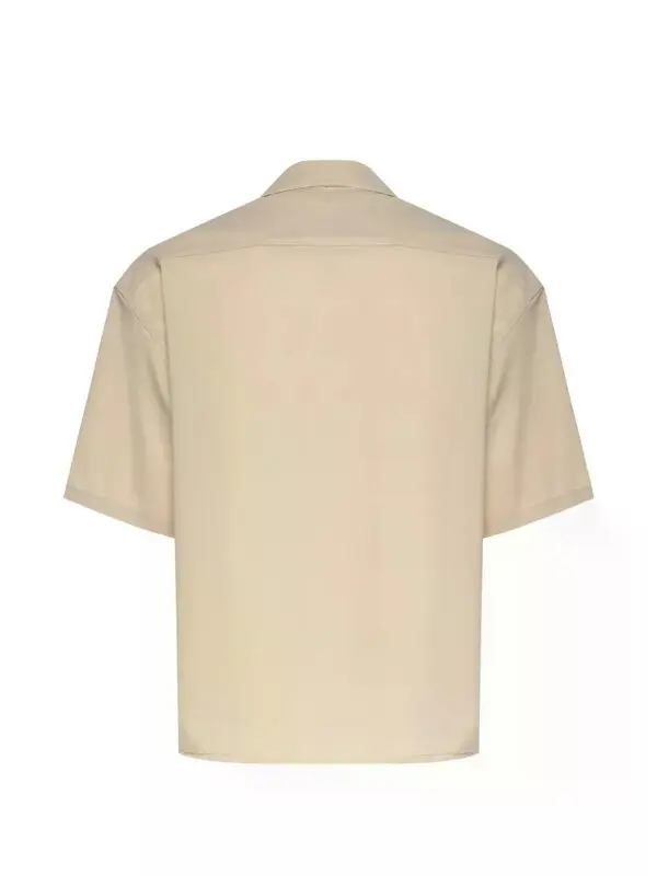 GIULIANO GALIANO Short-sleeve Camp-collar Shirt - Neutrals