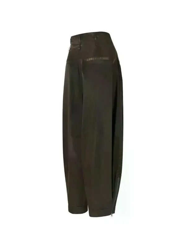 HUI MILANO Pleated Zip-detail Cargo Pants