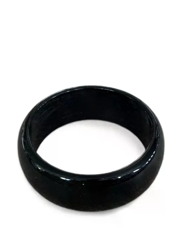 DOUUOD Polished Slip-on Bangle - Black