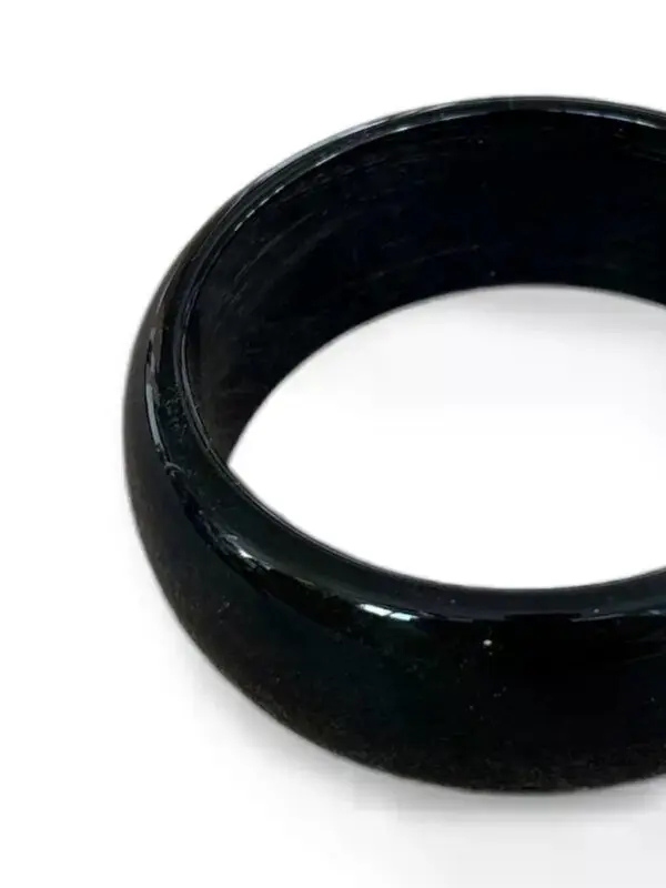 DOUUOD Polished Slip-on Bangle - Black