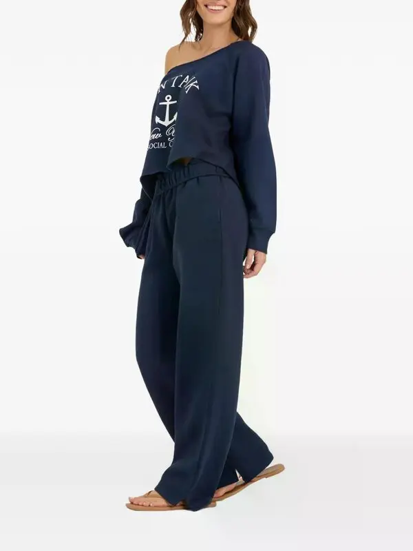 OCEAN DRIVE Fleece Drawstring Track Pants
