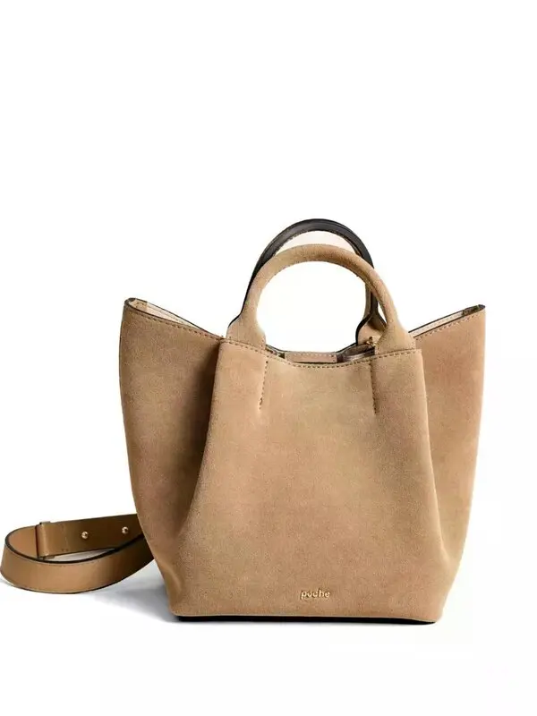 POCHE PARIS Suede Panelled Tote Bag