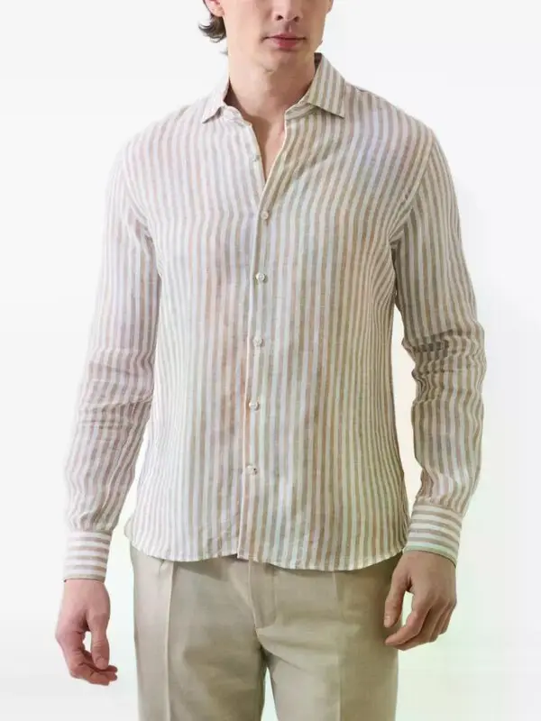 PATRICK ASSARAF Bengal Stripe-print Shirt