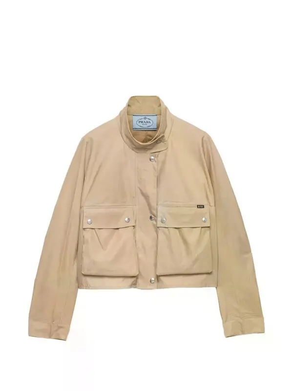 Prada Washed Re-nylon Jacket - Neutrals