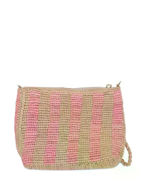 MC2 SAINT BARTH Striped Tassel Clutch