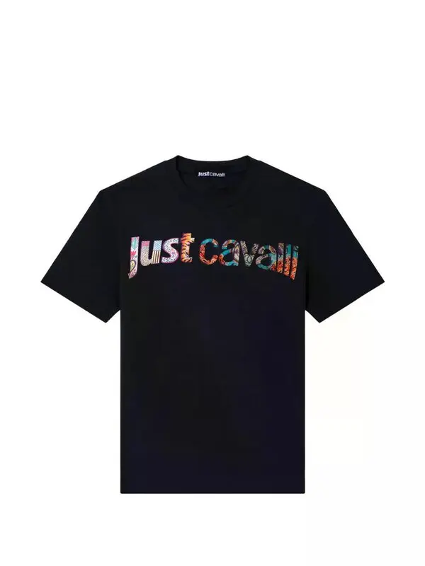 Just Cavalli Logo-print Cotton T-shirt - Black