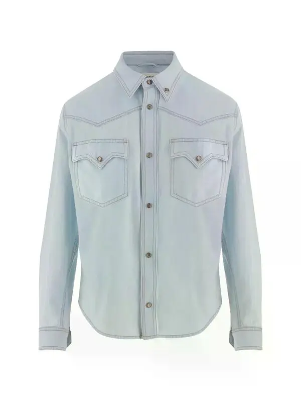 Versace Chambray Denim Shirt - Blue