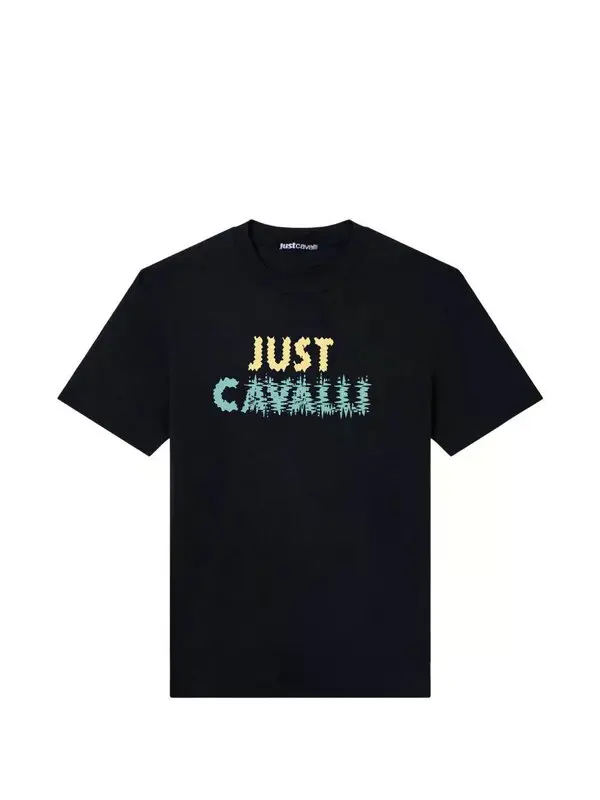 Just Cavalli Logo-print Cotton T-shirt - Black