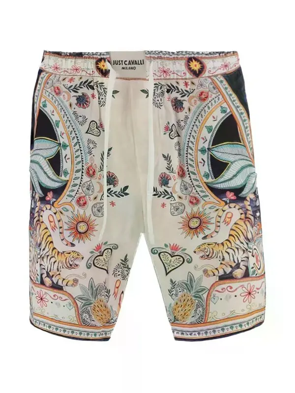 Just Cavalli Printed Drawstring Shorts