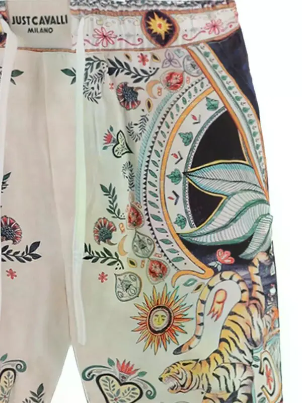 Just Cavalli Printed Drawstring Shorts