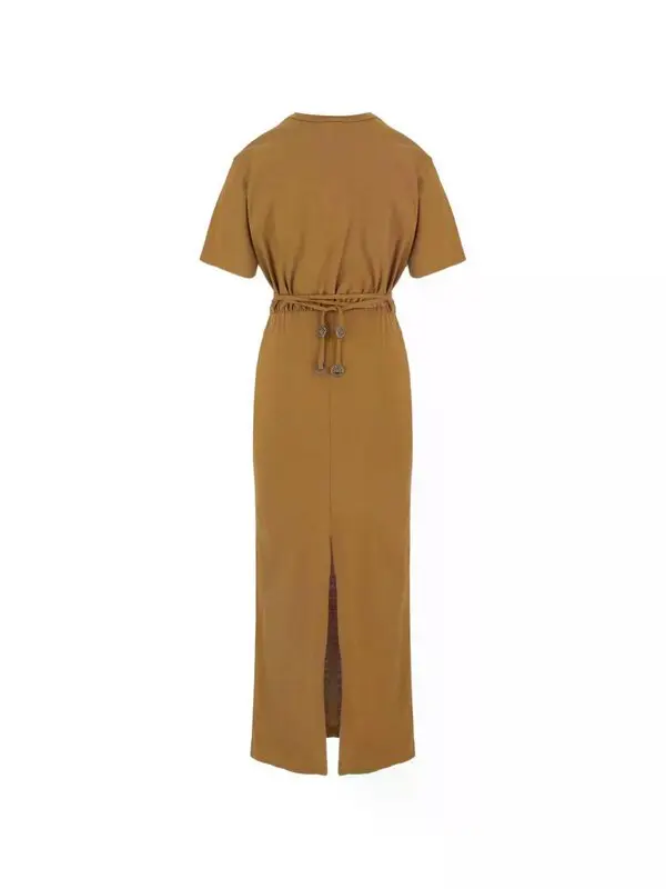 Pinko Cut-out Strap-detail Midi Dress - Brown