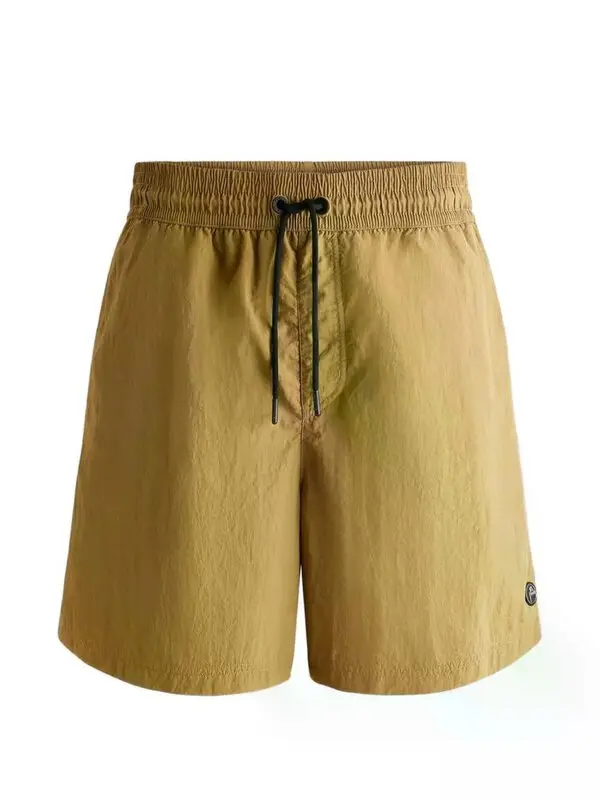Fusalp Crinkled-texture Swim Shorts - Yellow
