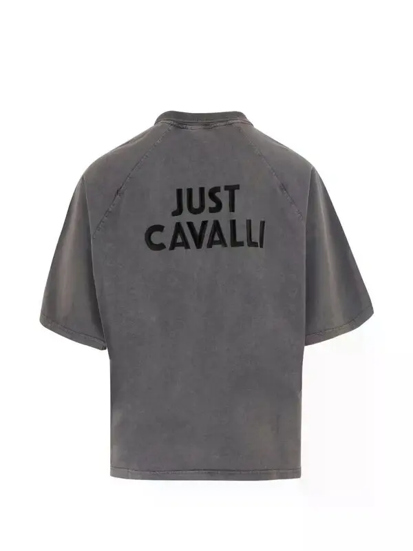Just Cavalli Flame-heart Embroidered T-shirt