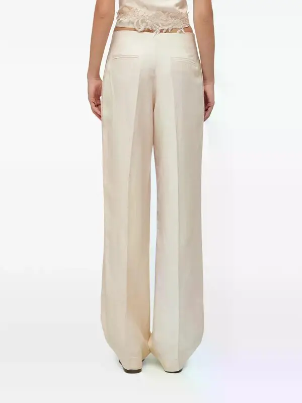 BLUGIRL Pleated Wide-leg Trousers