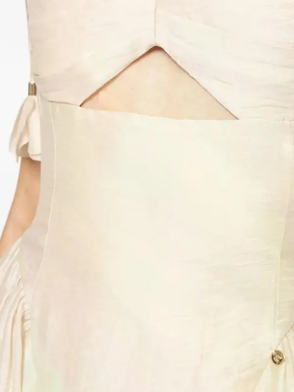 NISSA Thin-straps Lyocell Mini Dress