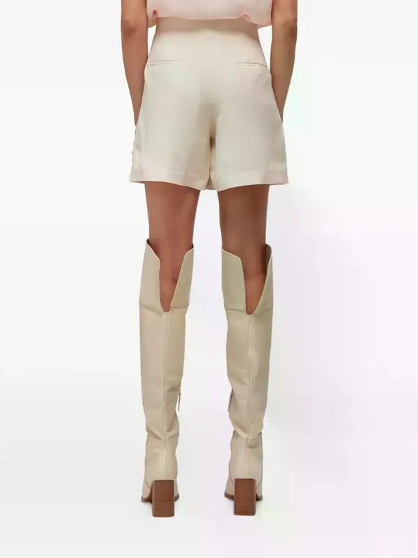 BLUGIRL Floral-embroidered High-waisted Shorts