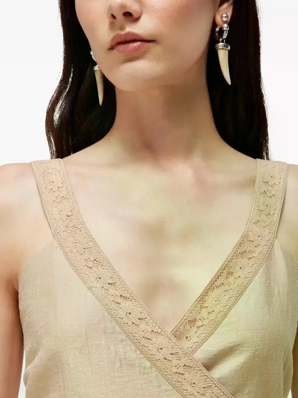 BLUGIRL Lace-trim Wrap Dress