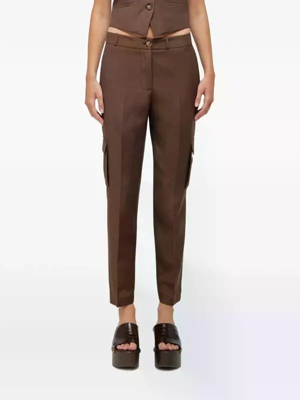 BLUGIRL Pressed-crease Cargo Trousers