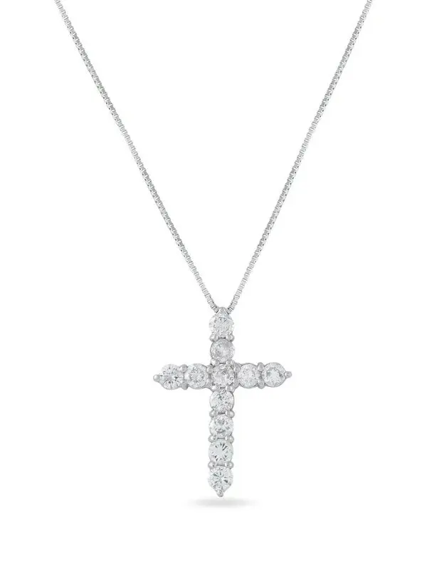 LB EXCLUSIVE Diamond Cross Pendant Necklace