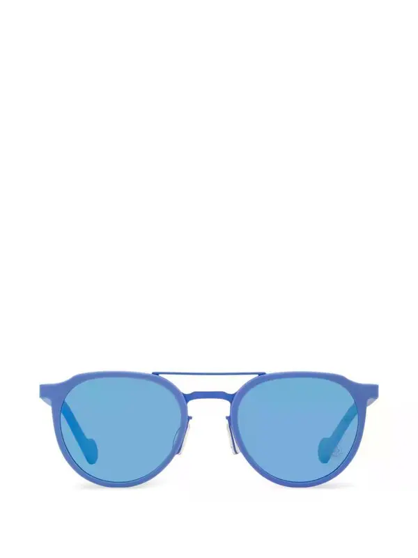 Moncler Oval-frame Sunglasses - Blue