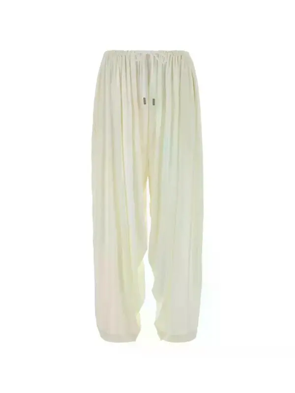 Co Elasticated-waist Gathered Trousers - Neutrals