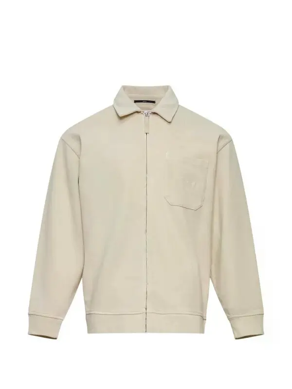 C.P. COMPANY 10/2 Zip-up Collared Sweatshirt - Neutrals
