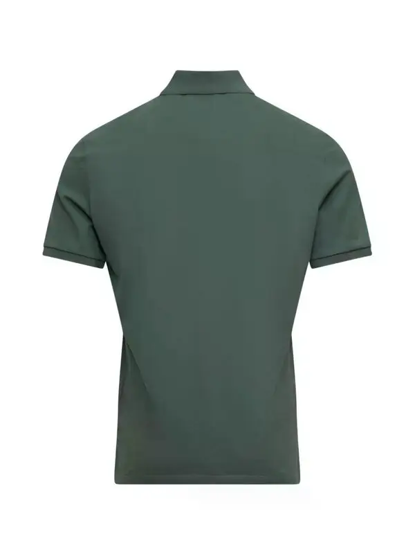 C.P. COMPANY Logo-patch Polo Shirt - Green