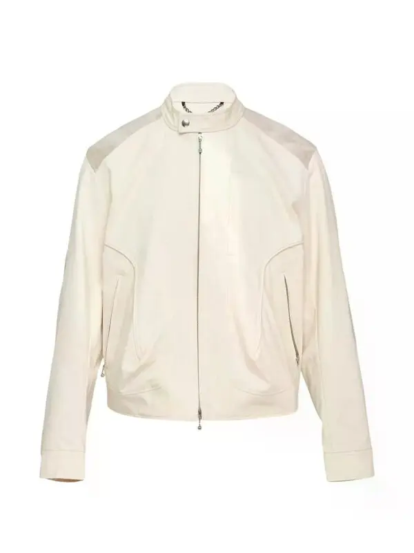 JIYONGKIM Sun-bleached Biker Jacket