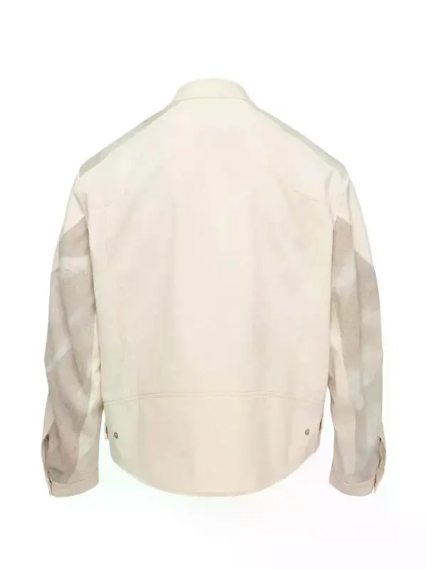 JIYONGKIM Sun-bleached Biker Jacket