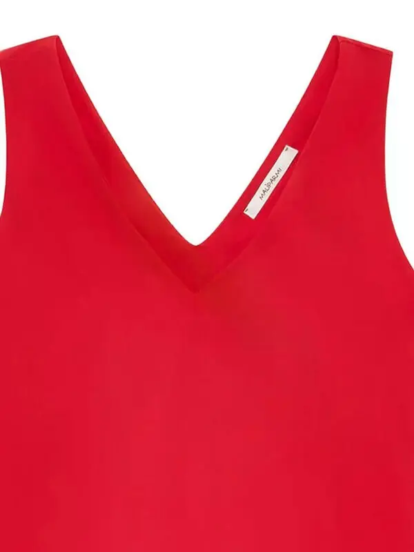 Malìparmi Jersey V-neck Top - Red