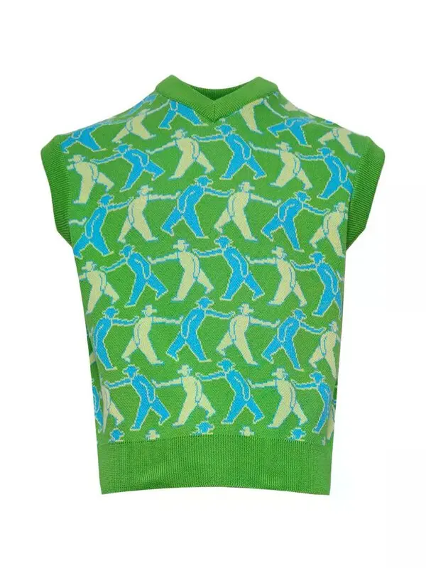 VOWELS Tag-along Knitted Vest