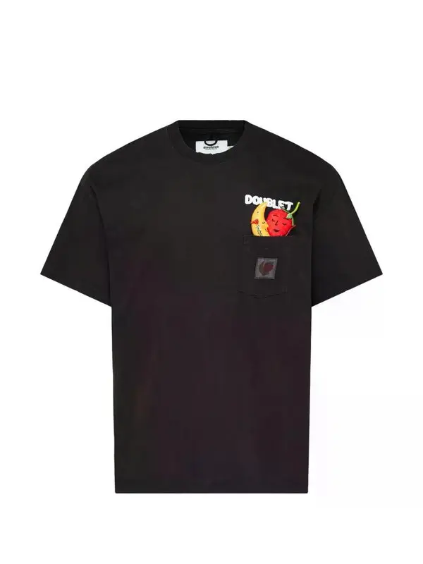DOUBLET Patch-detail T-shirt