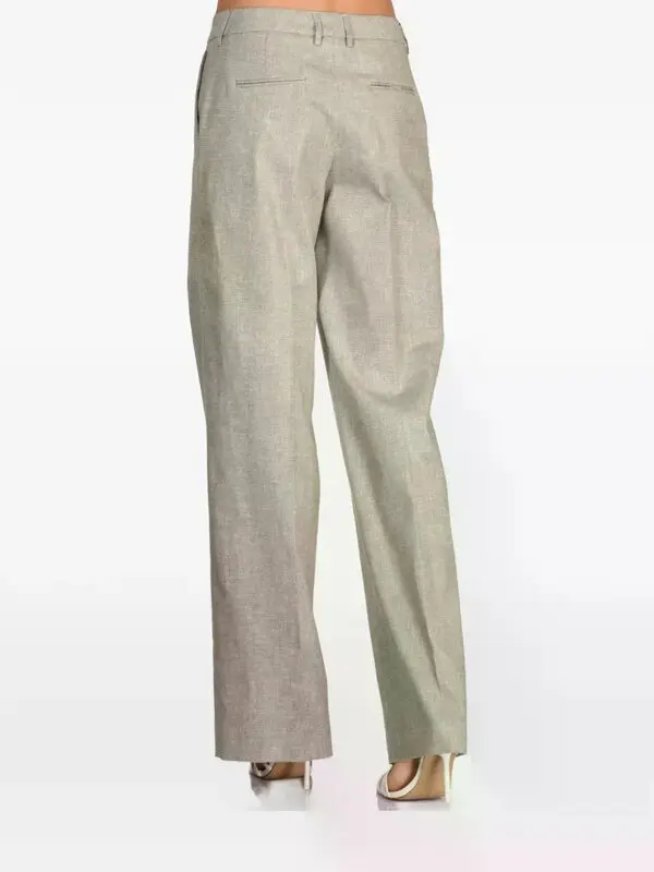 PT TORINO Pleated Straight-leg Trousers - Neutrals