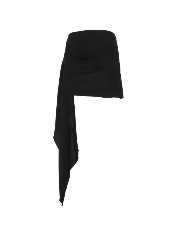Andamane Draped Ruched Mini Skirt