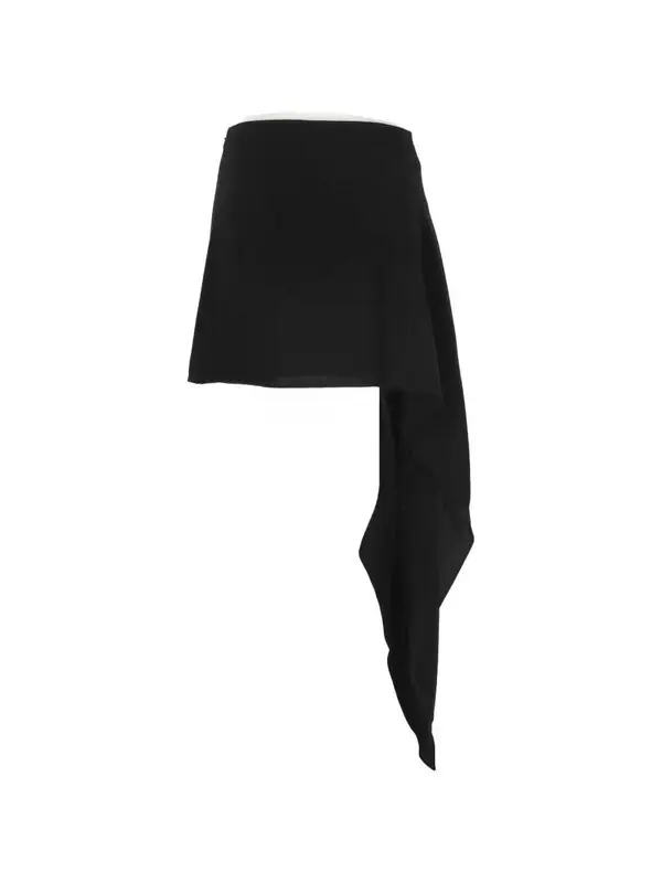 Andamane Draped Ruched Mini Skirt