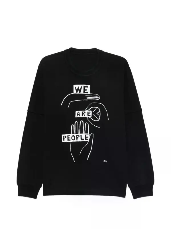 Sacai Graphic-print Long-sleeve T-shirt
