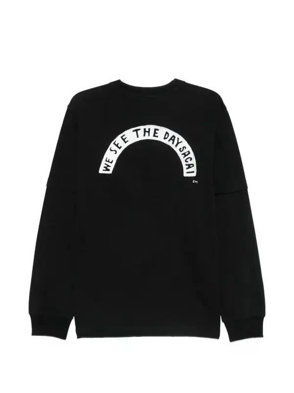 Sacai Graphic-print Long-sleeve T-shirt