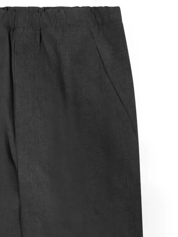 NINE:INTHE:MORNING Micro Elasticated-waistband Trousers - Grey