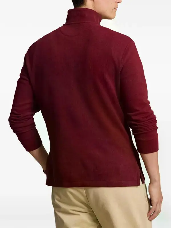 Polo Ralph Lauren Quarter-zip Embroidered Logo Sweater - Red