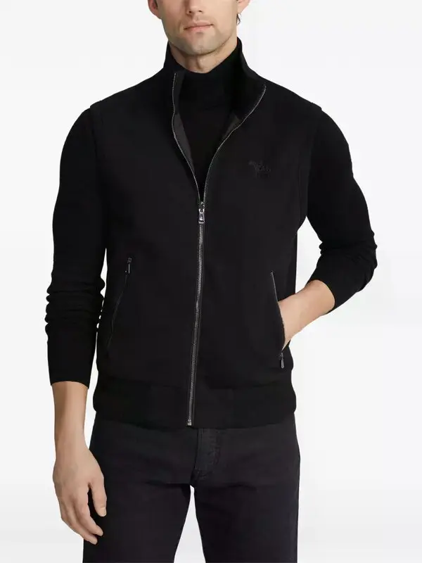 Polo Ralph Lauren Logo-embroidered Reversible Gilet - Black